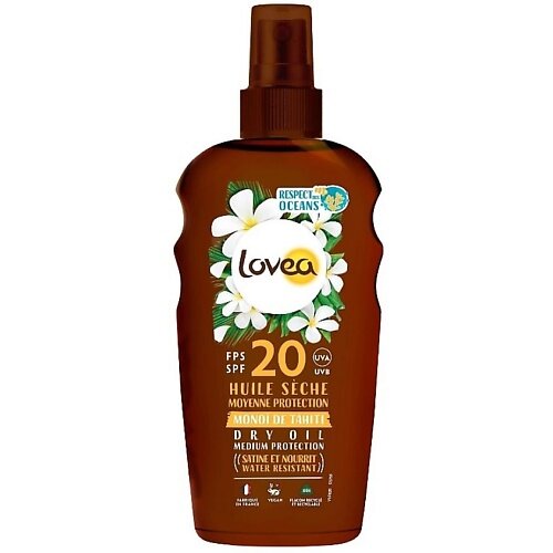 LOVEA Масло для тела сухое с SPF 20 Dry Oil Medium Protection, 150 мл