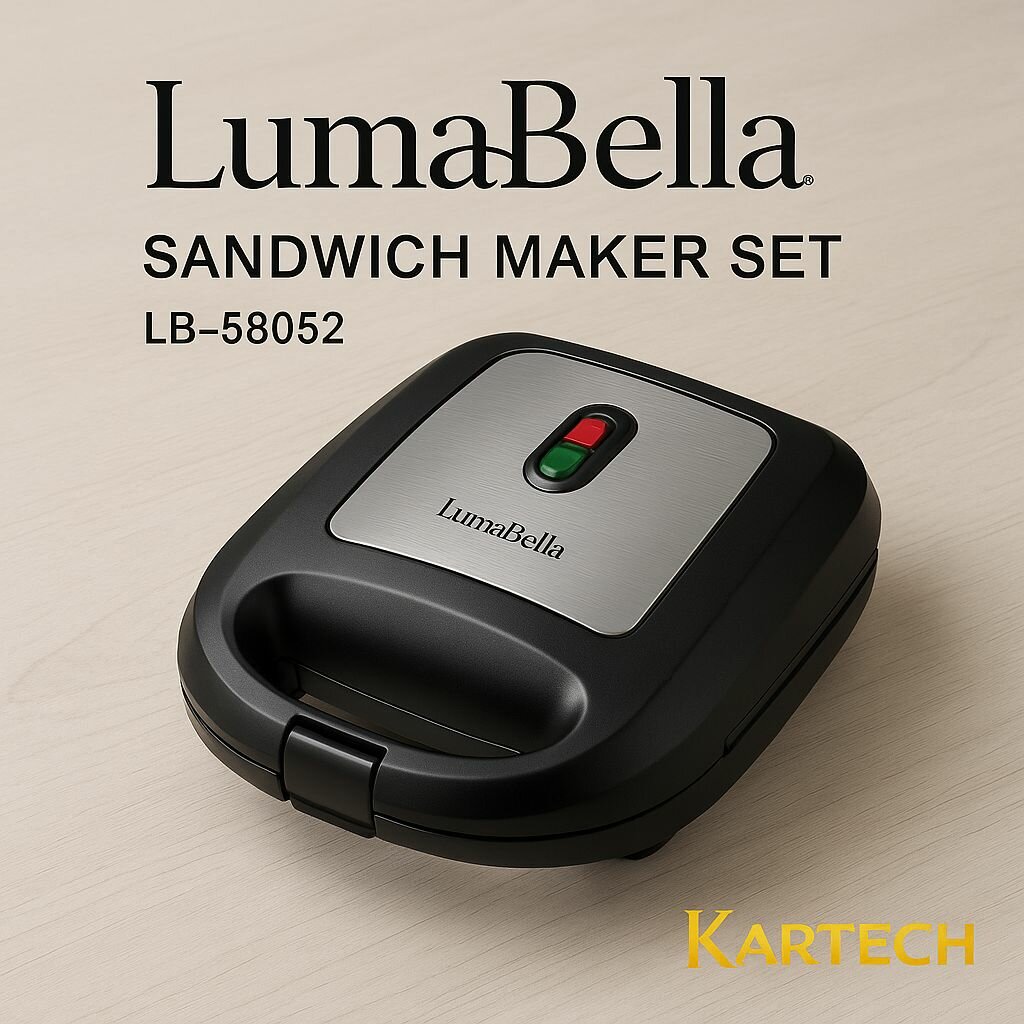 Мультипекарь Luma Bella LB-58052 8в1, мощность 800Вт, антипригарное покрытие, чёрный