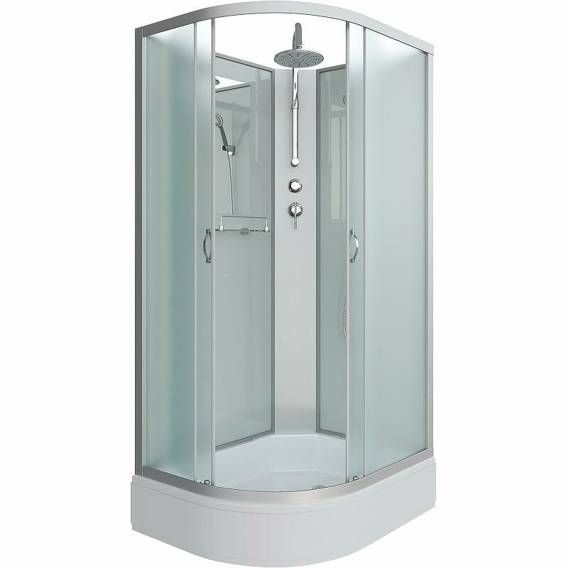 Душевая кабина Niagara Classic 100x80 330844RBKT профиль хром, без гидромассажа, правая