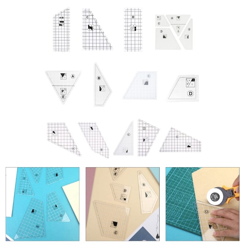Clear Acrylics Patchwork Ruler for Sewing Quilting Embroidery Patchwork Craft — фото 1