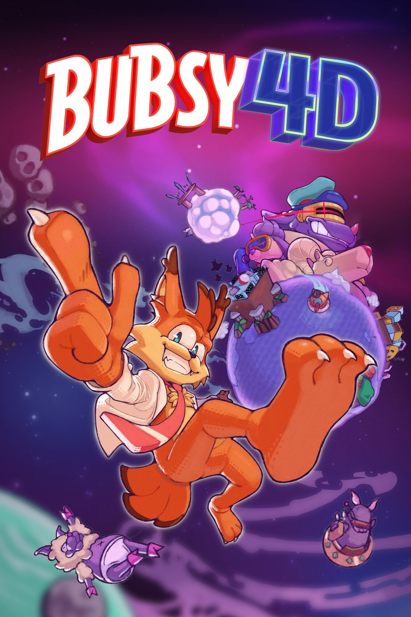 Игра Bubsy 4D — Xbox Series X|S, Xbox One, PC — Цифровая версия