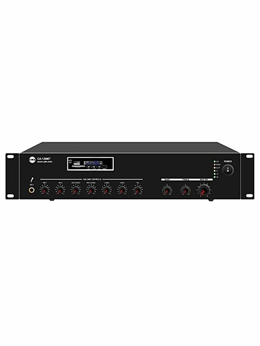 Трансляционный микшер-усилитель музыкальный CMX Audio EA-350A 350 Вт, Mp3 плеер, SD, FM тюнер, Bluetooth, 3 Mic, 2 Aux, 70V/100V/4-16ohm