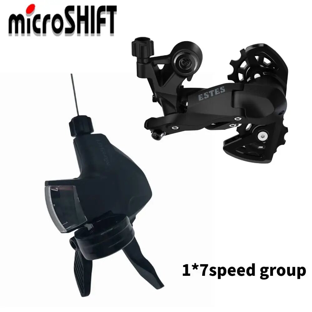 MicroSHIFT RD-M220SS, задний переключатель 1x6/7/8/9 скоростей, черный