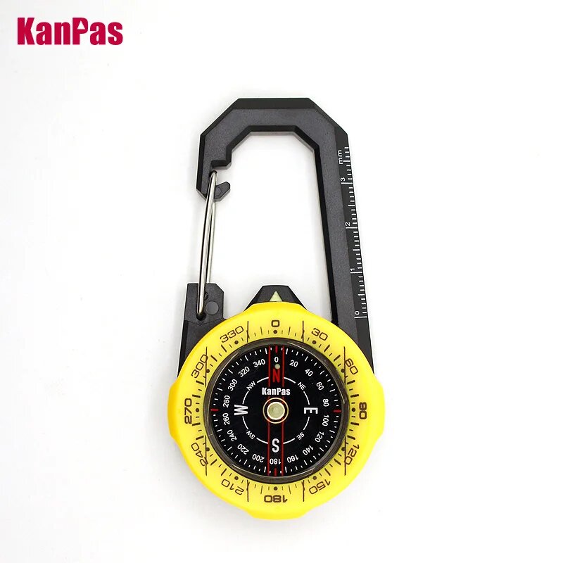 Туристический компас Kanpas Yellow с carabiner
