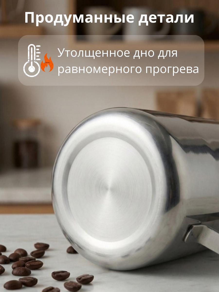 Питчер для молока 370 мл Termico, металлический — фото 1