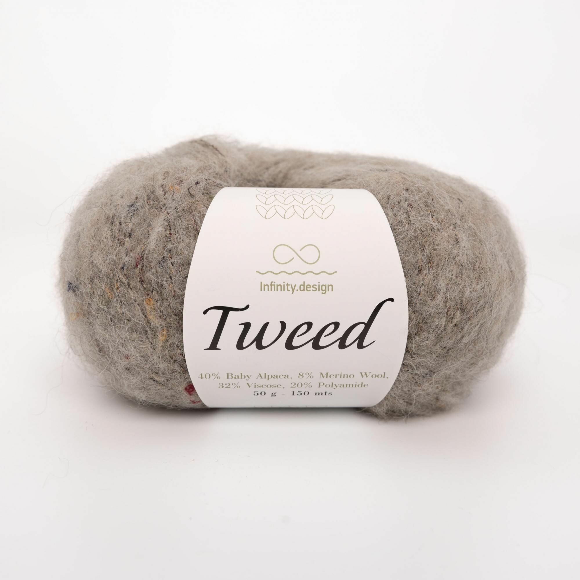 Пряжа для вязания Infinity Design Tweed (2544 Светло-бежевый/Light Beige) 6 мотков по 50 г/150 м