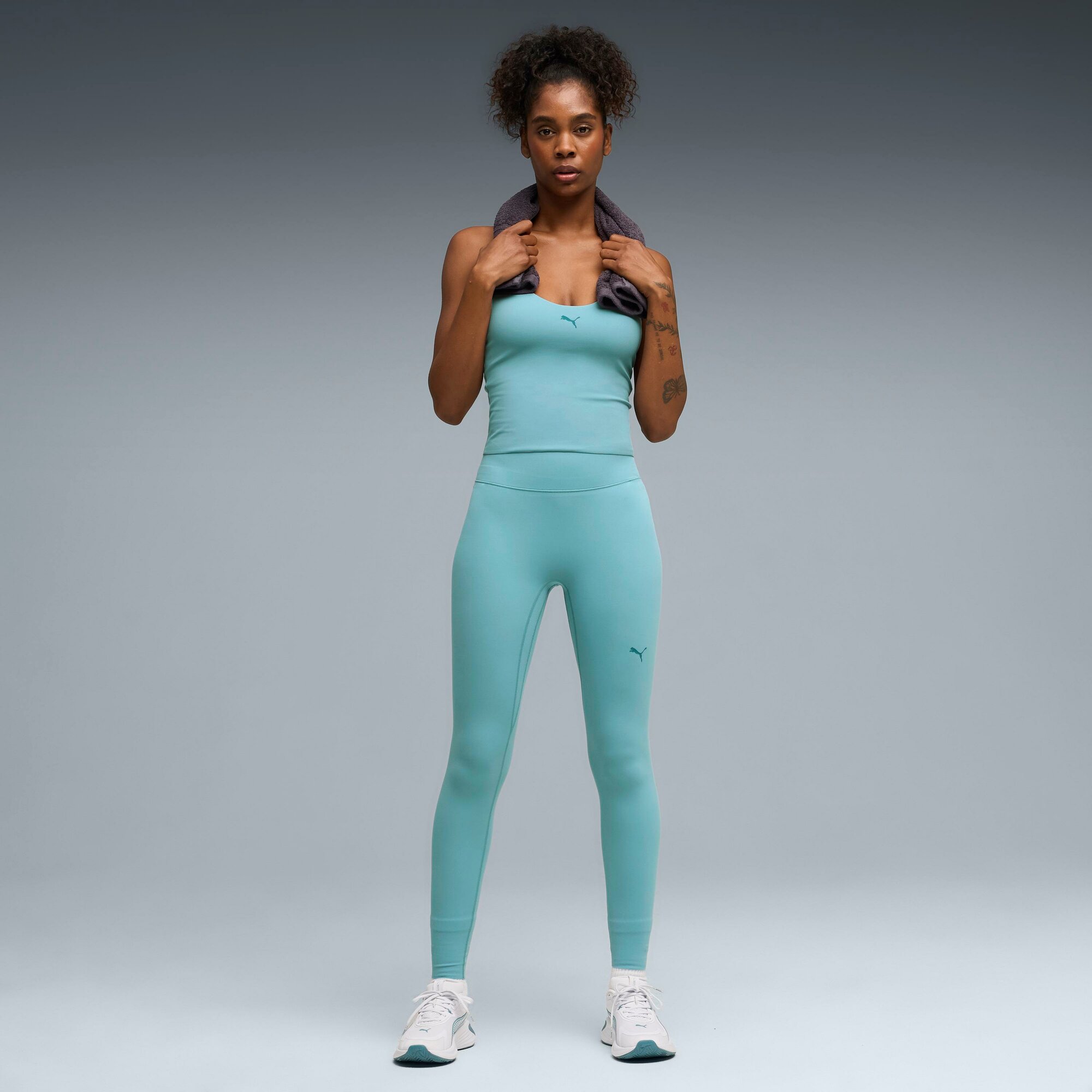 Легинсы спортивные PUMA SHAPELUXE TIGHT, размер S, синий — фото 1