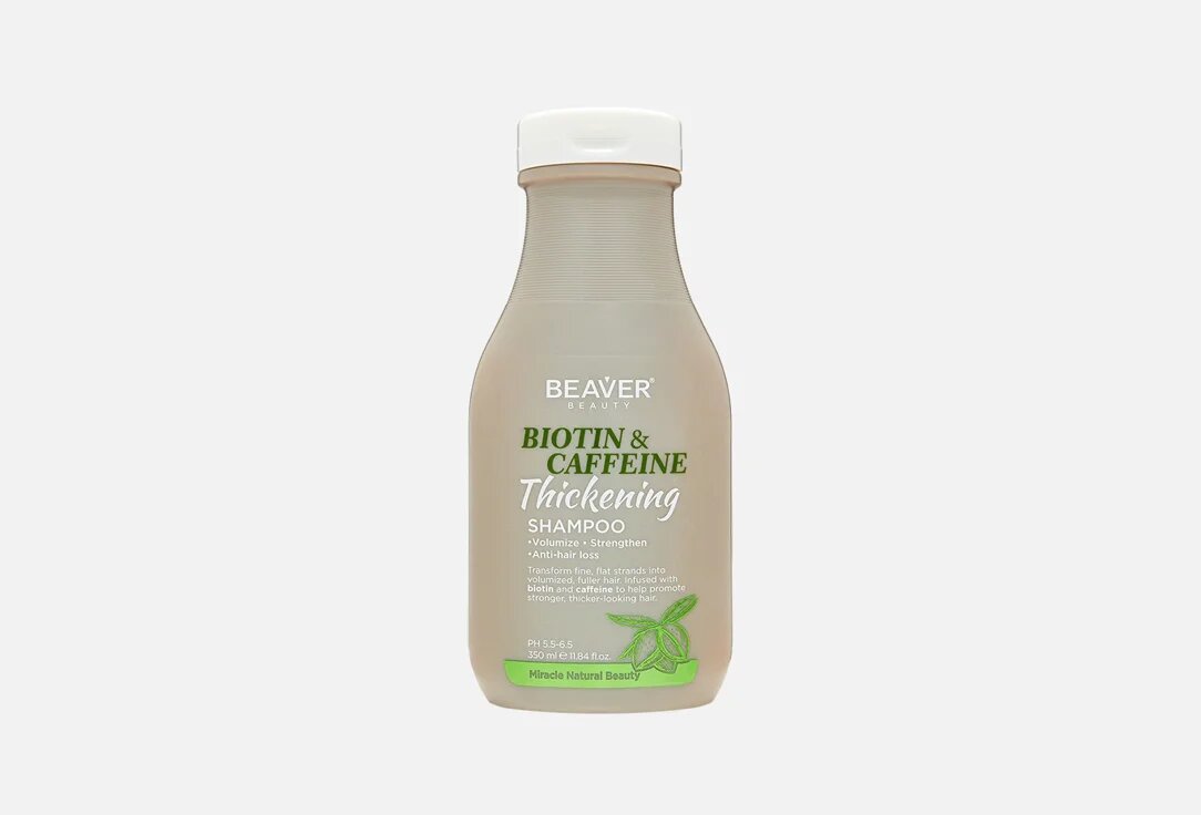 Beaver Biotin & Caffeine укрепляющий Шампунь для волос 350мл