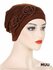 Хиджаб  Весна-лето 2024, размер OneSize, коричневый
