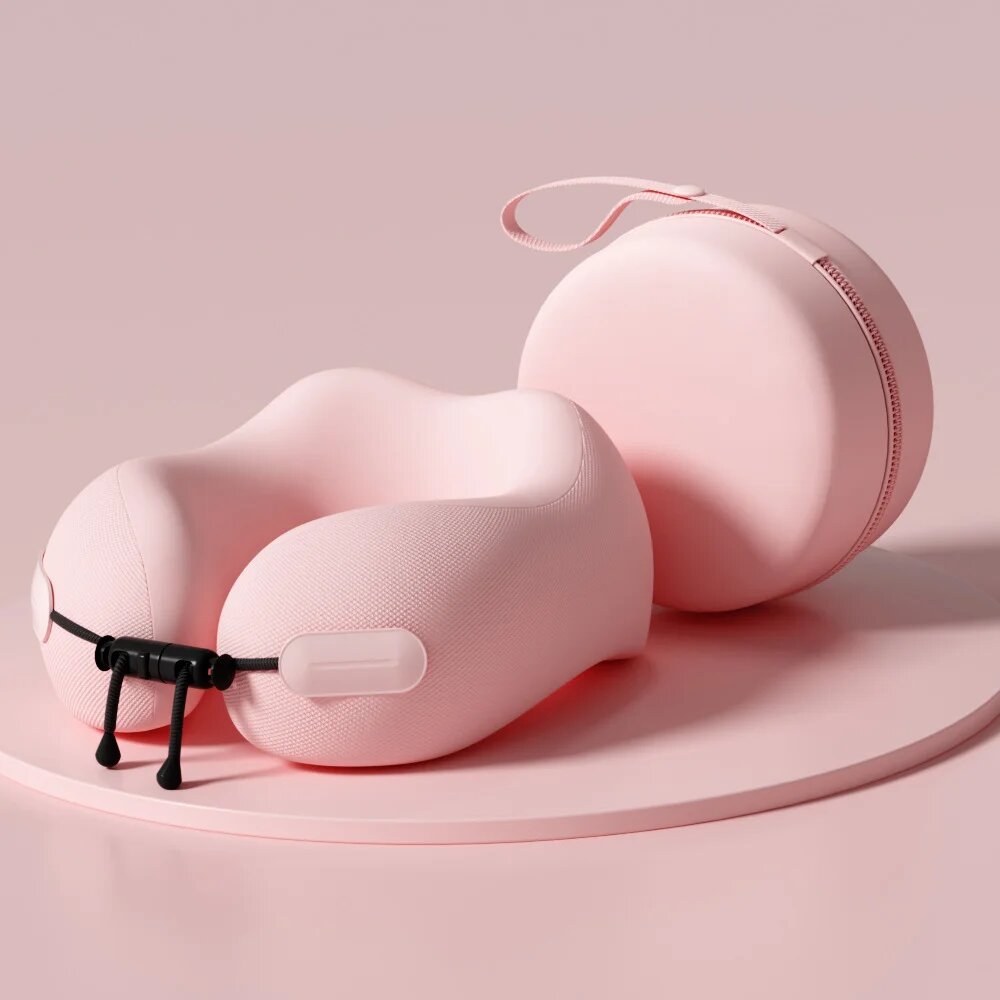Подушка для шеи U-образная pink pillow