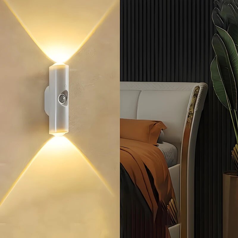 Умный светодиодный настенный светильник с датчиком движения WHITE, With Motion Sensor