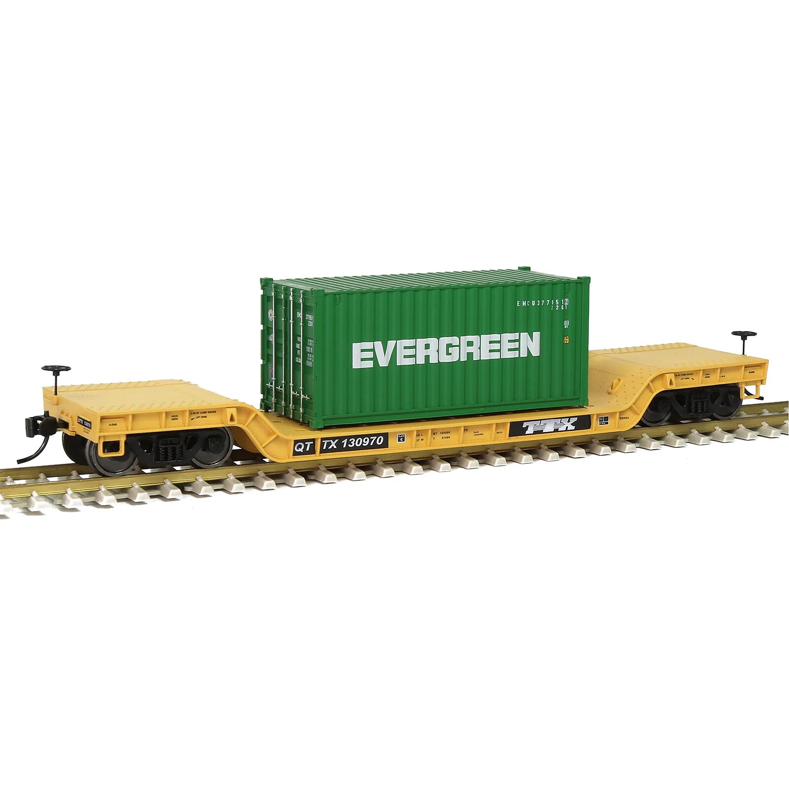 Evemodel HO Scale 1:87 Платформенный вагон C8769 TTX W EVERGREEN