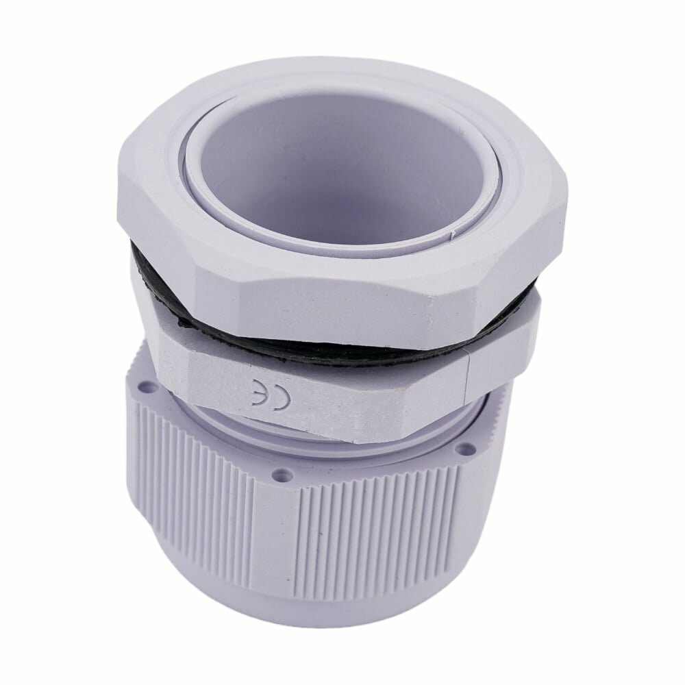 Сальник STEKKER pg25 диаметр проводника 16-21 мм , ip54, серый (diy упаковка 2 шт), 49381
