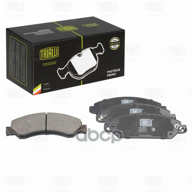Колодки торм. для а, м Chevrolet Tahoe 07-,14-, Cadillac Escalade 06- диск. перед. PF 4396 Trialli арт. PF4396