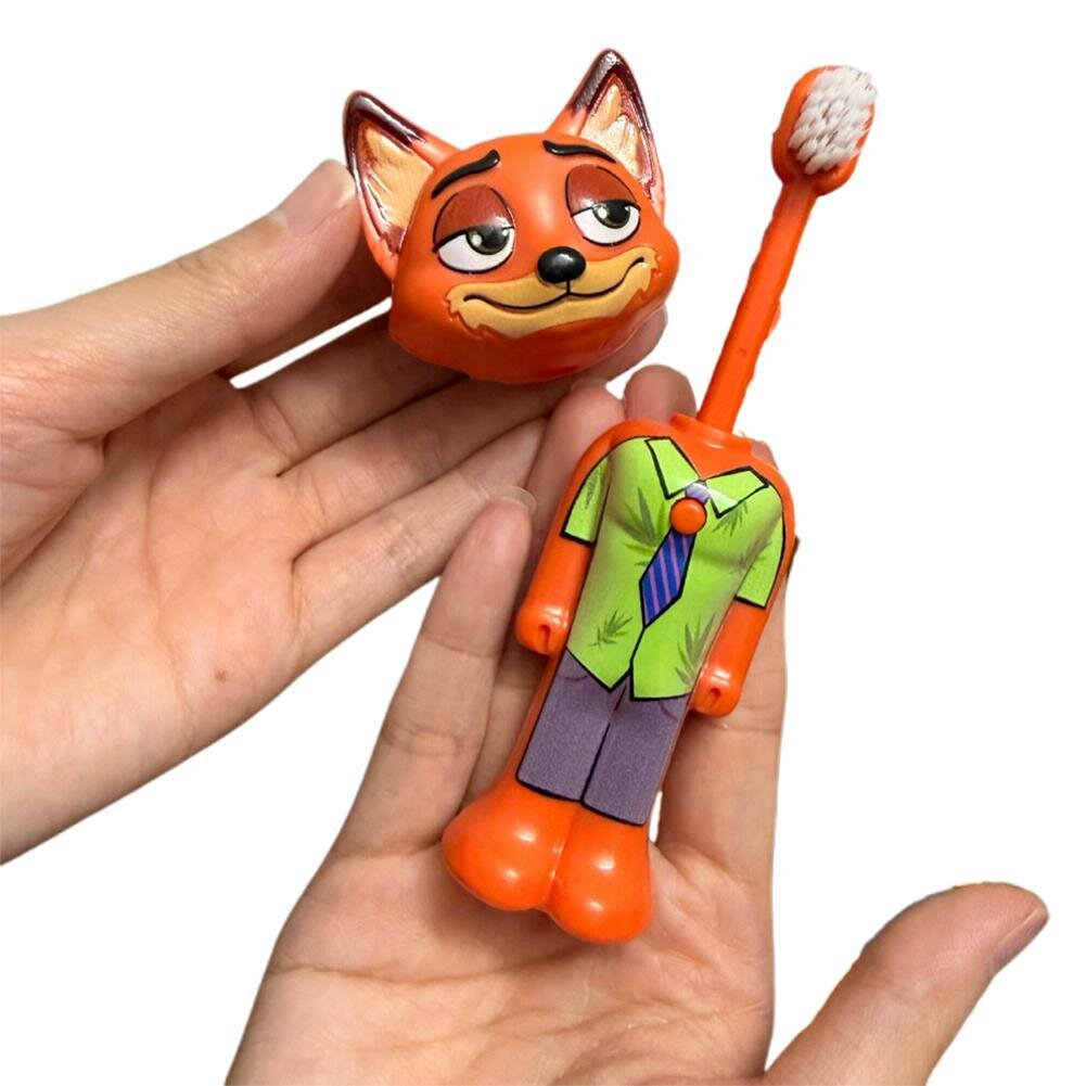 Детская зубная щётка с мультяшными героями Зверополис (Zootopia), мягкая, для ежедневного ухода за зубами