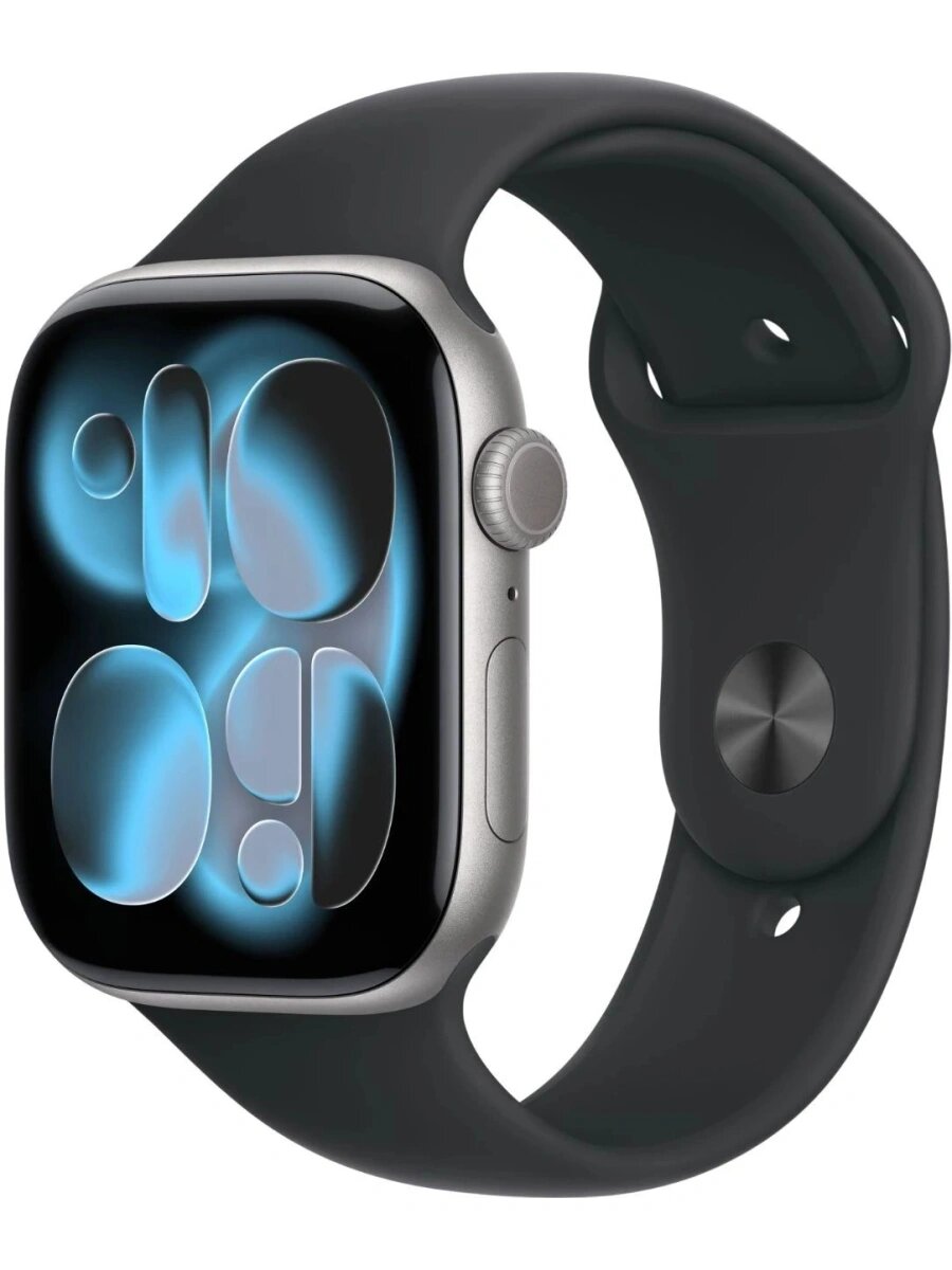 Смарт-часы Apple Watch Series 11 A3333 серый космос/черный Sport Band