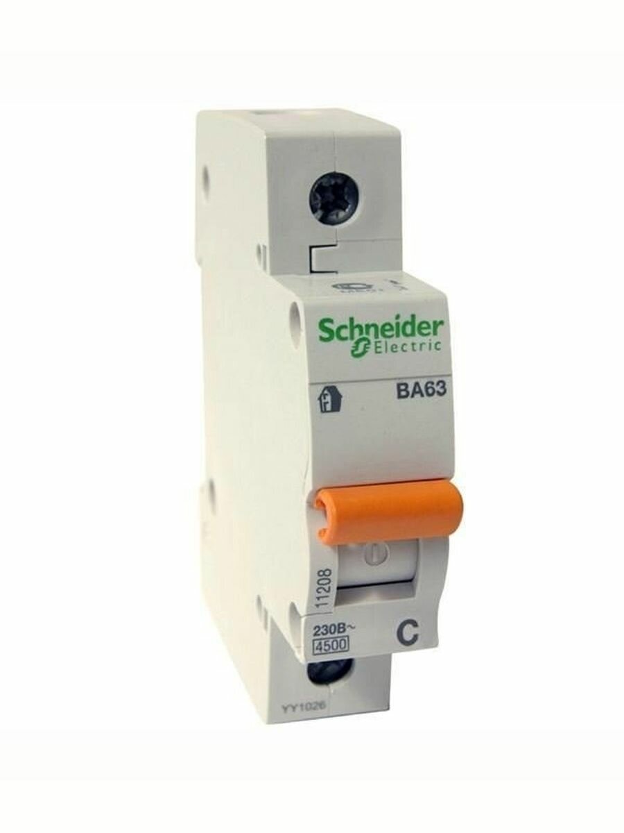 Выключатель автоматический ВА МОД 1п 40А С ВА63 4.5кА Schneider Electric
