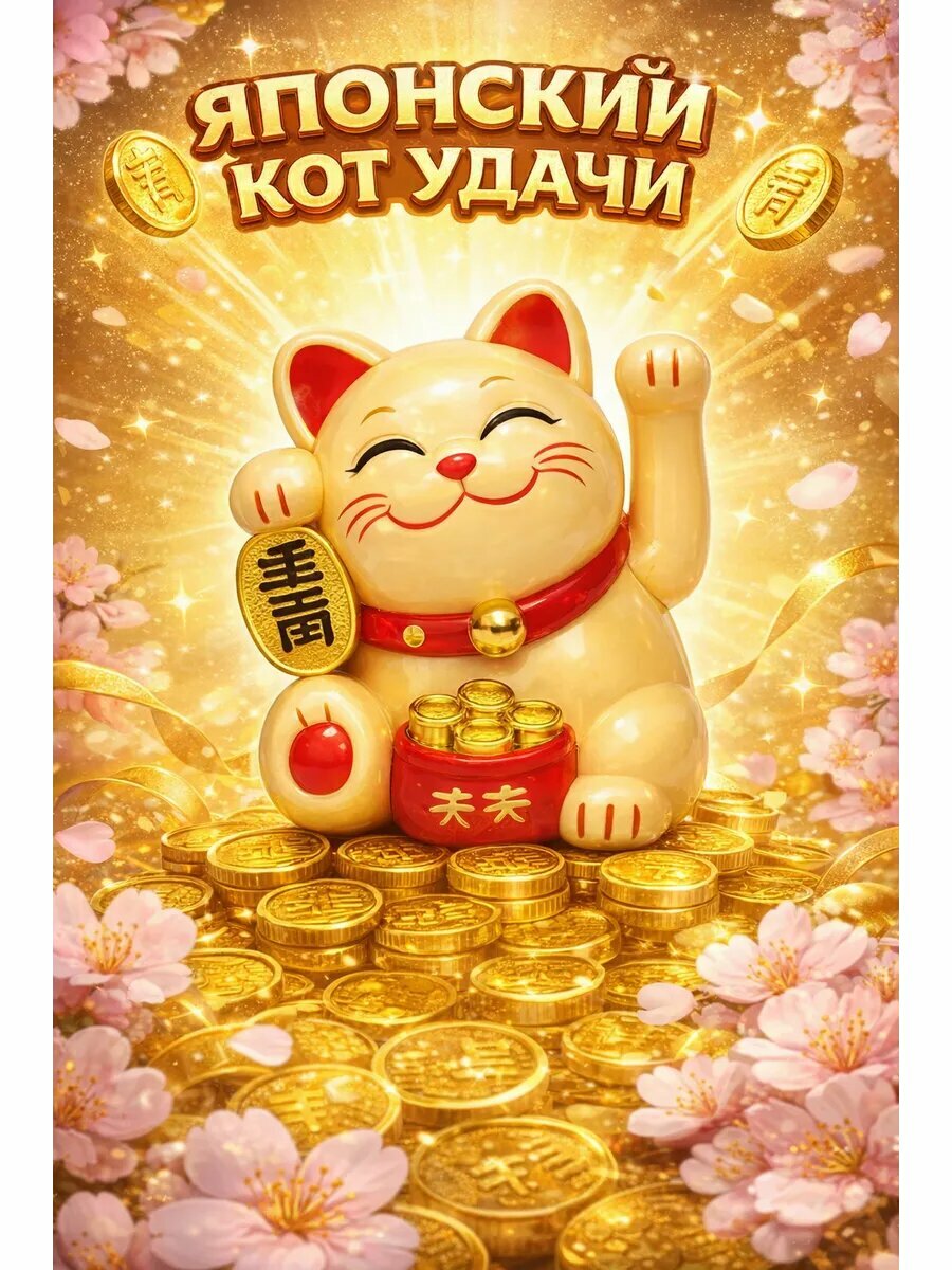 Кот удачи персиковый талисман богатства машущая кошка, для дома, в подарок