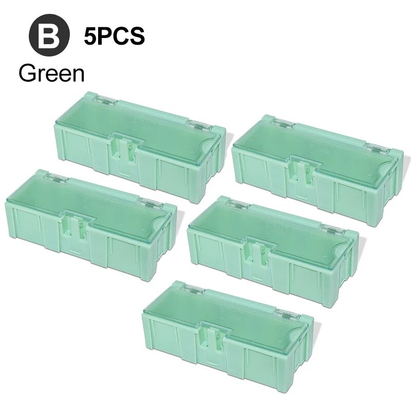 Пластиковый органайзер для мелких деталей B Green 5PCS