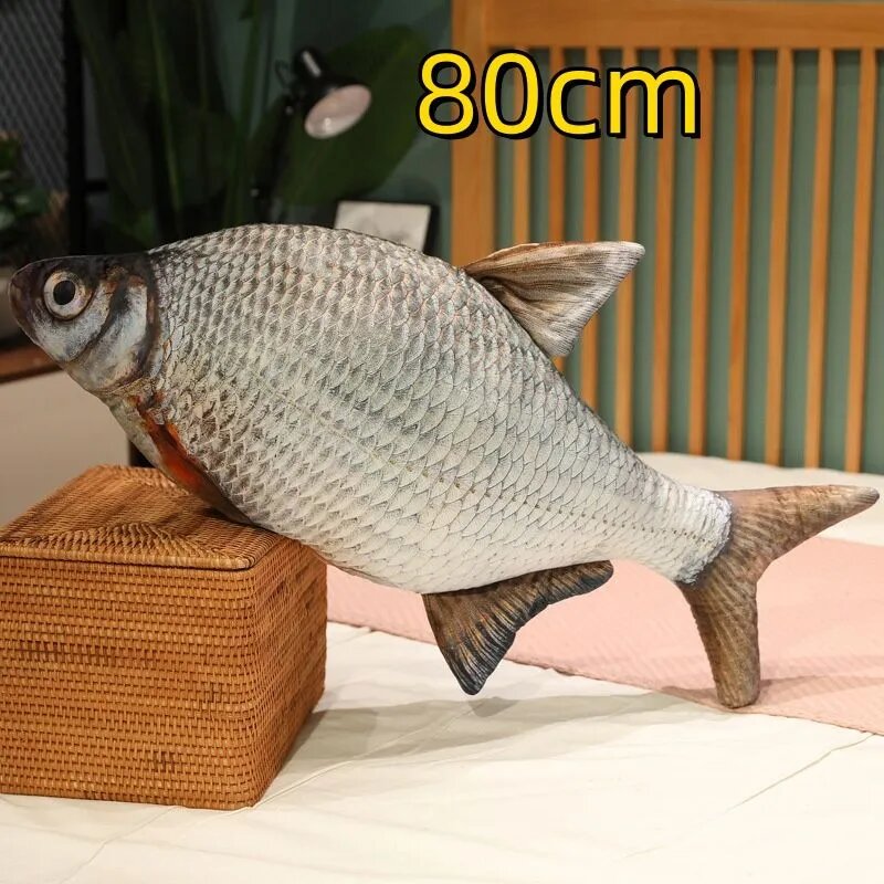 Реалистичная плюшевая игрушка/Подушка рыбка/Плюшевая рыбка/Лещ/80CM