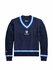 Свитер Polo Ralph Lauren Wimbledon cable-knit sweater, размер 52, , синий