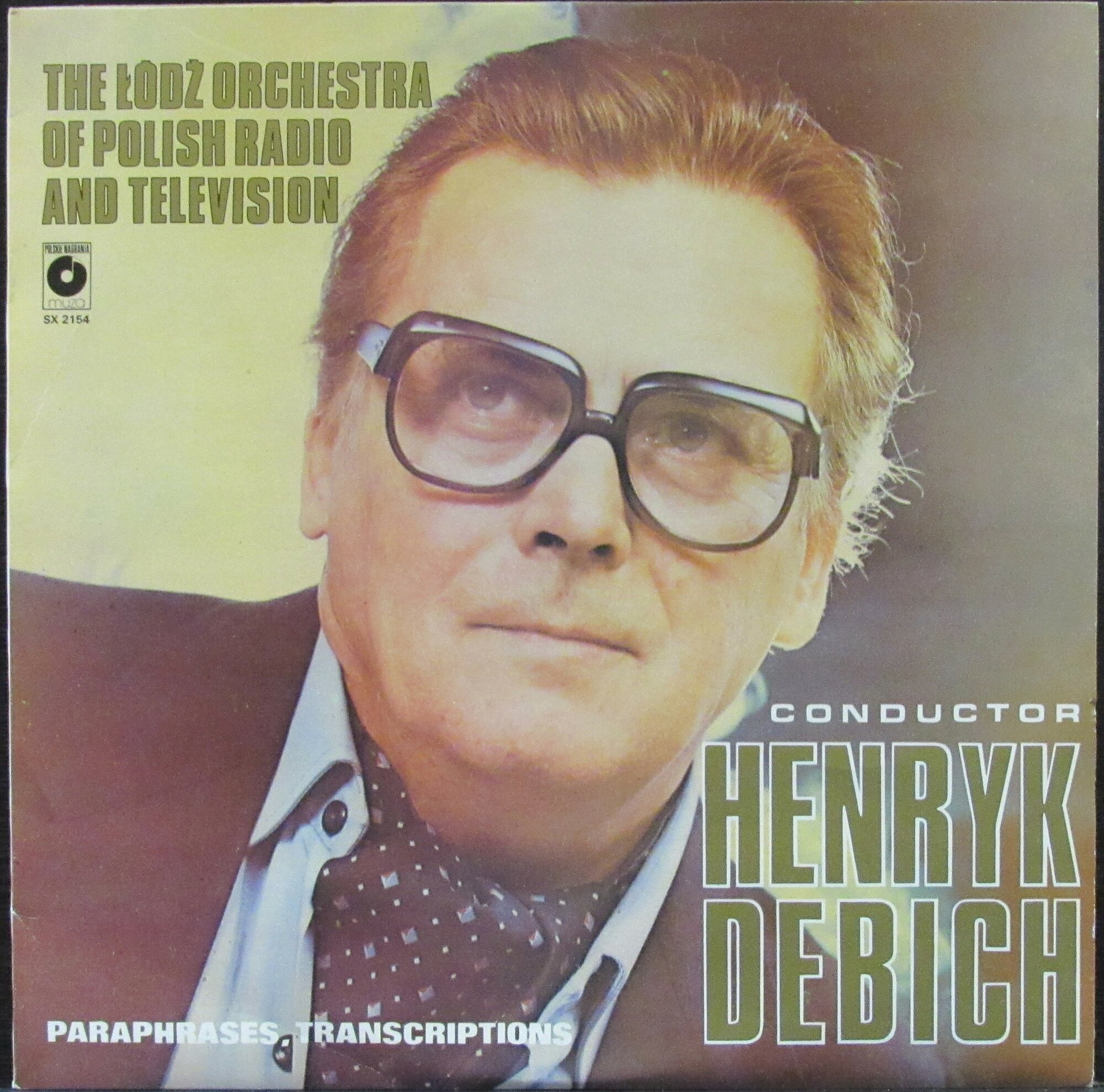Lodz Orchestra Of Polish Radio And Television "Виниловая пластинка Lodz Orchestra Of Polish Radio And Television Paraphrases, Transcriptions - Henryk Debich"