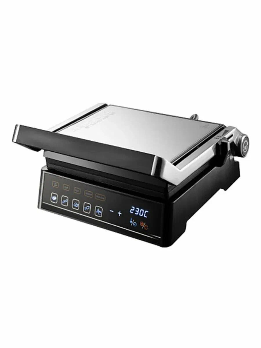 Гриль электрический Redmond SteakMaster GM305 прижимной, серебристый