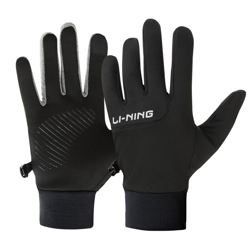 Велосипедные перчатки унисекс Li Ning Outdoor Sports Windproof Unisex Polyester, 23-25CM EU