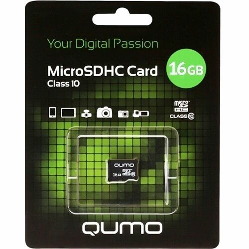 Карта памяти microSDHC Qumo 16 Гб класс 10