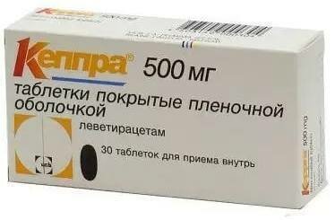 Кеппра, таблетки покрыт. плен. об. 500 мг, 30 шт.