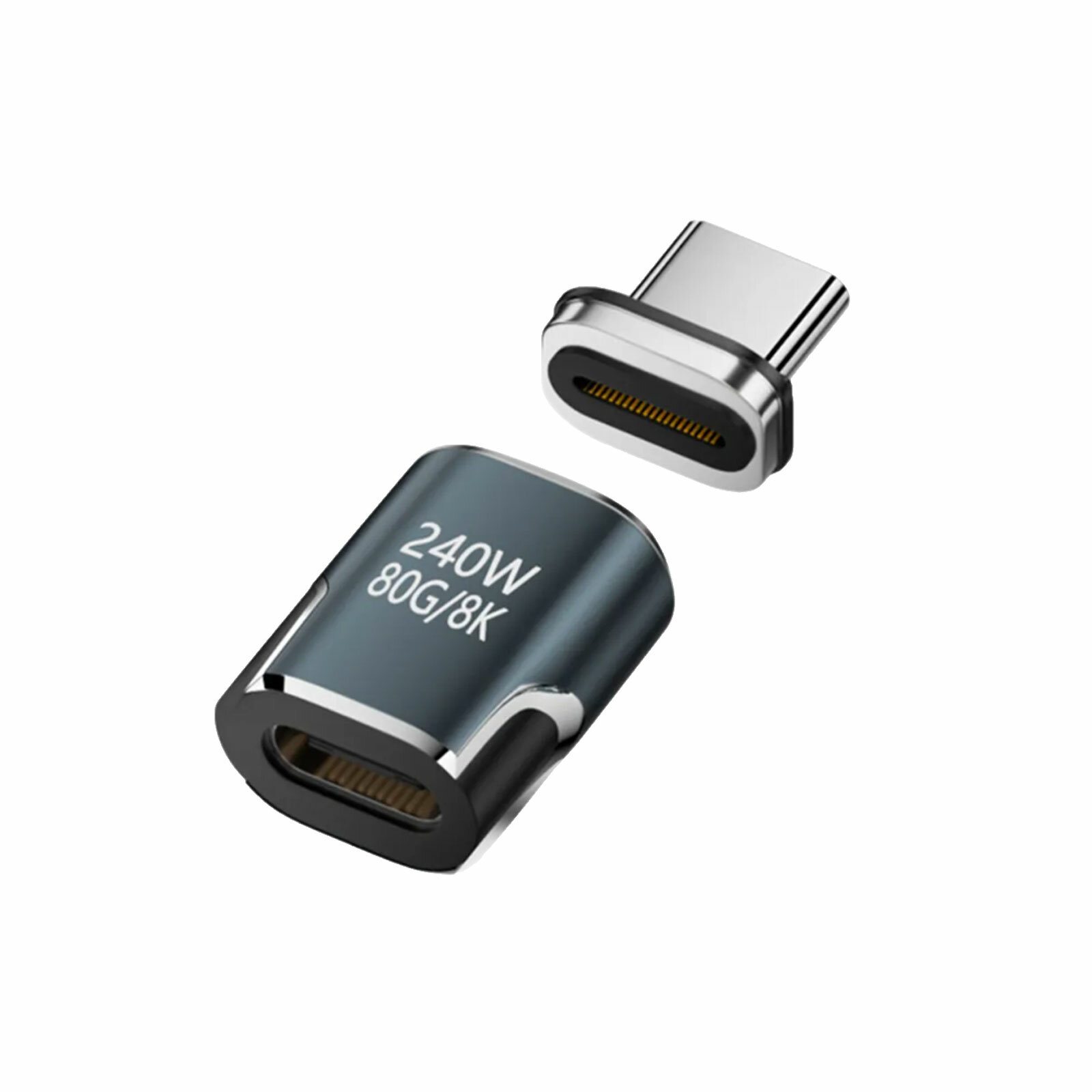 Магнитный адаптер USB-C 240W с передачей данных 80Gbps,