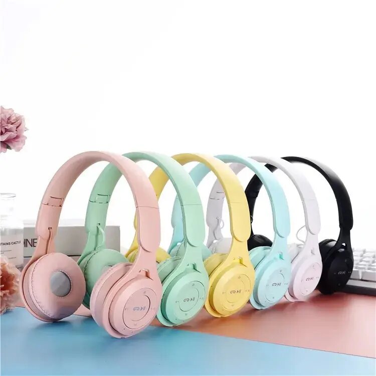 Беспроводные Bluetooth-наушники Y08 Macaron Черный, black