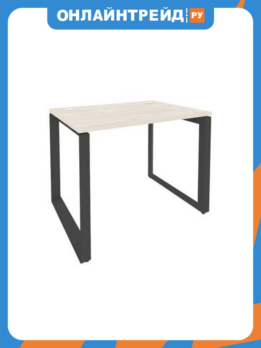 Стол рабочий Riva CHAIR на О-образном м/к O. MO-SP-1.7 Денвер светлый/Антрацит металл 980*720*750 Onix
