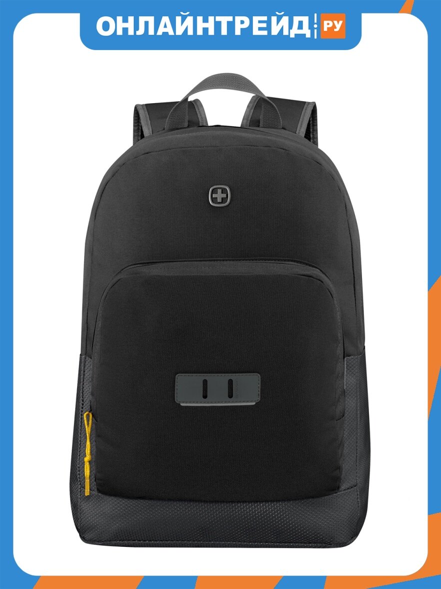 Рюкзак Wenger NEXT 23 Crango 16", чёрный, переработанный ПЭТ, 33х22х46 см, 25л