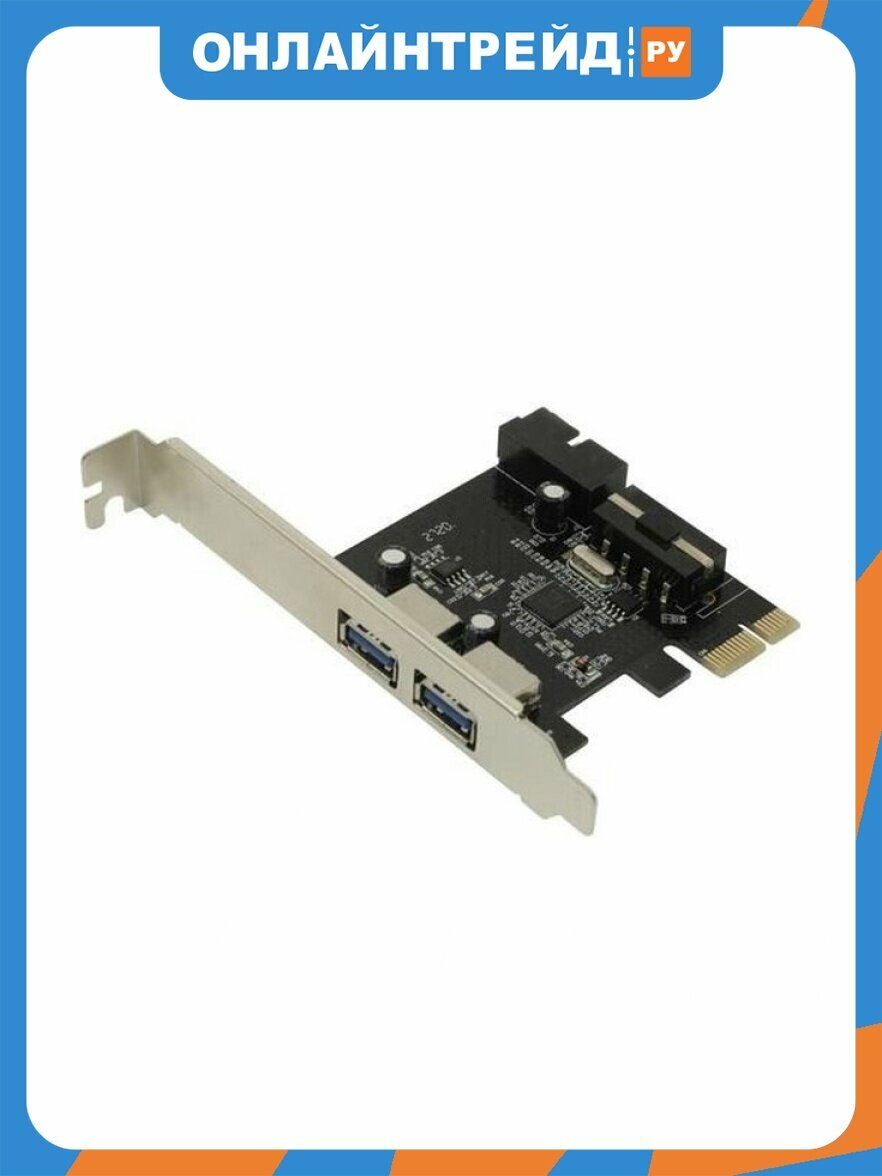 Контроллер Espada PCI-E USB3.0 2+2 порта, модель PCIeUSB2-2, oem (PCIeUSB2-2)