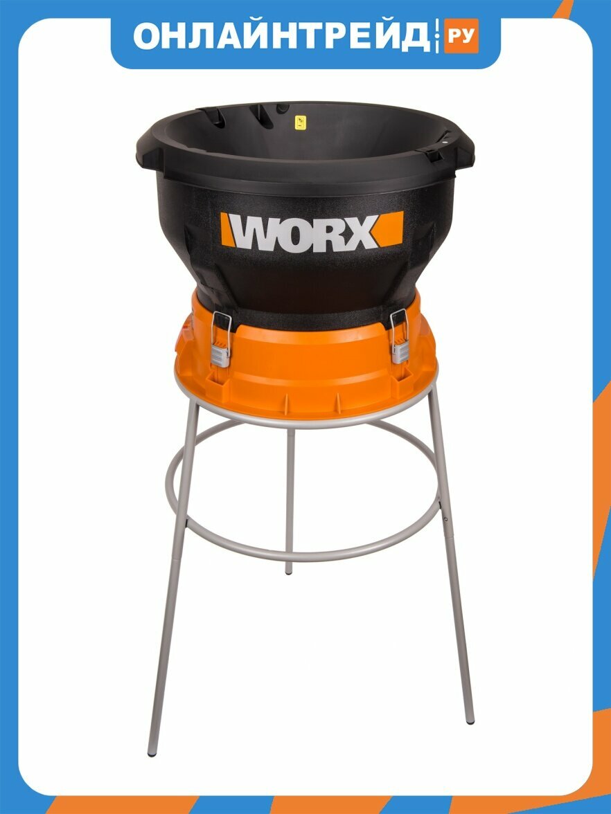 Измельчитель электрический Worx WG430E для листьев и травы 1600 Вт