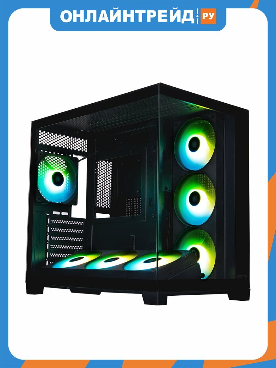 Корпус Xastra QW500 7ARGB-FC-C6-UC, черный