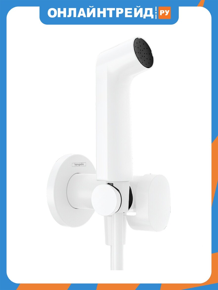 Гигиенический душ Hansgrohe Bidette S 1jet EcoSmart+, матовый белый