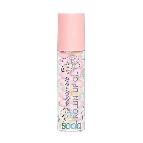 SODA Масло для губ ROLLIN' LIP OIL #lipbizkit, № 001 Strawberry cake, 5 мл № 001 Strawberry cake