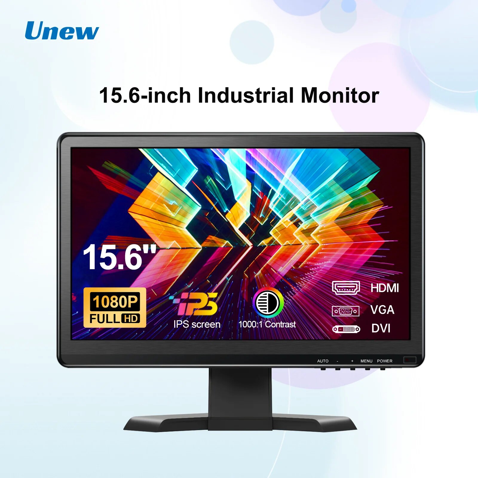 Unew 15.6" IPS Full HD монитор, EU Plug