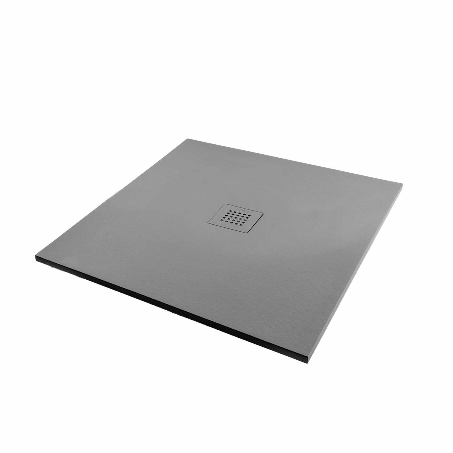 Душевой поддон из искусственного камня Starohome Solid 80х80 1237829 цвет Серый матовый