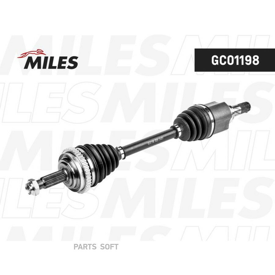 MILES GC01198 Привод в сборе Lada Granta 2010- (FL) АТ лев. ()