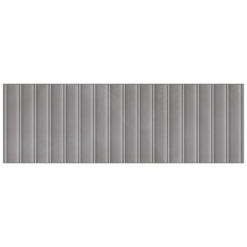 Керамическая плитка Eurotile Continuo 01-00128096 серый рельеф 100х32,5 см (упак - 1.3 м2)