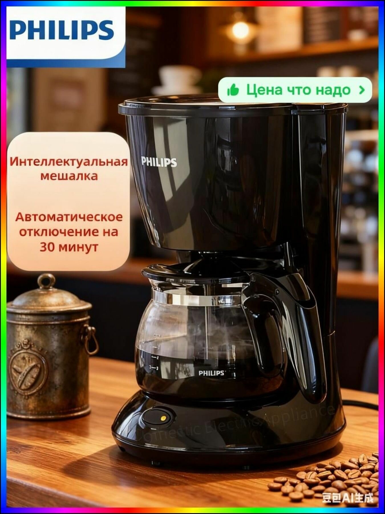 Компактная модель кофеварки на 27 порций с нейлоновым фильтром и мощностью 900 Вт