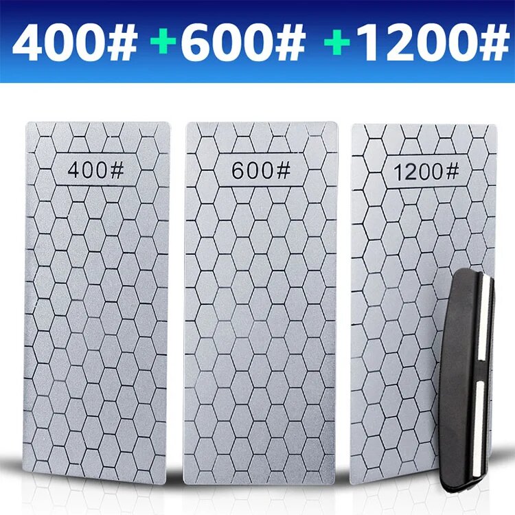 MYVIT Алмазный точильный камень для ножей 400# 600# 1000# 1200#, набор из 4 штук 400 600 1200 Grit