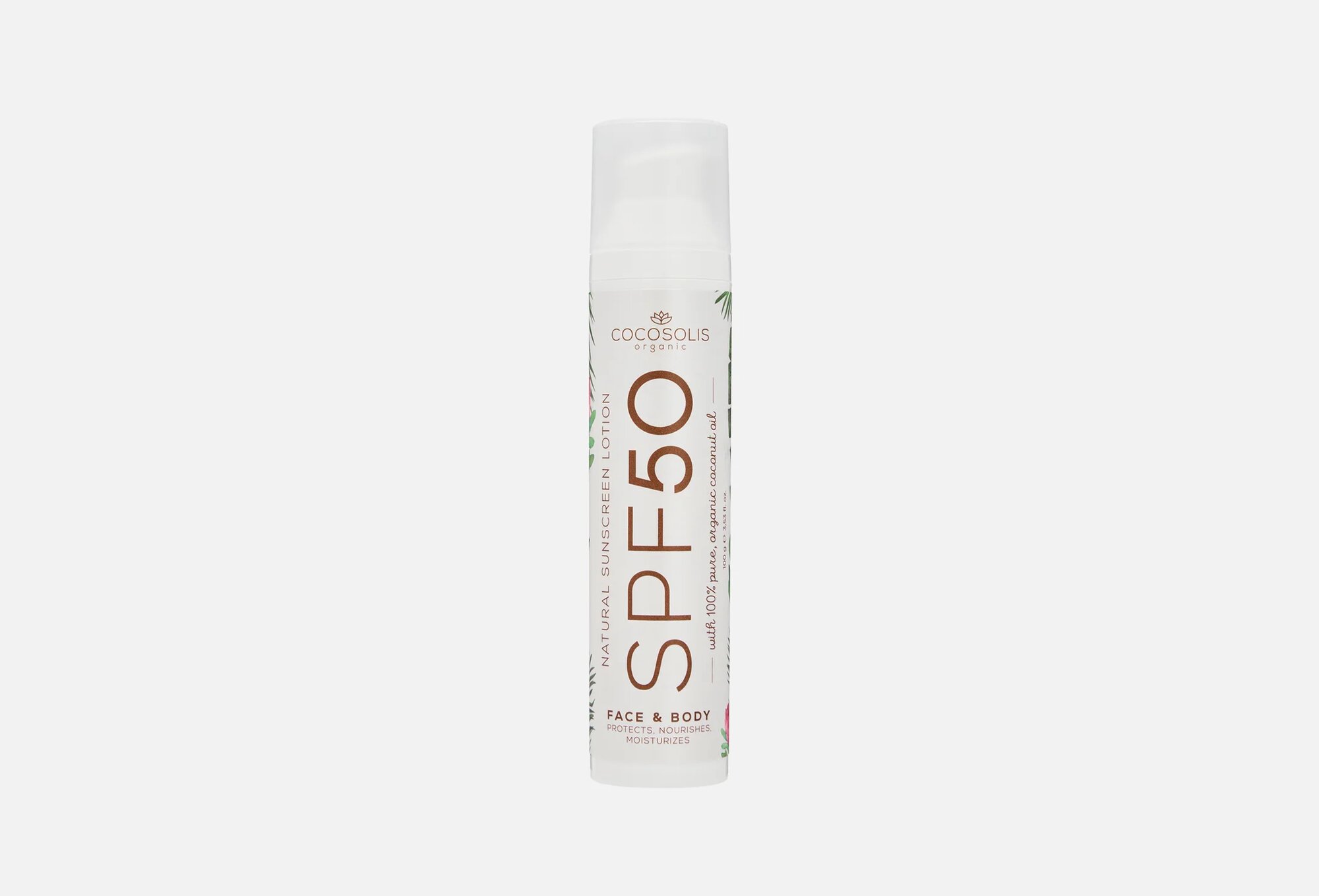 COCOSOLIS Natural sunscreen lotion Солнцезащитный лосьон для лица и тела SPF 50 100г