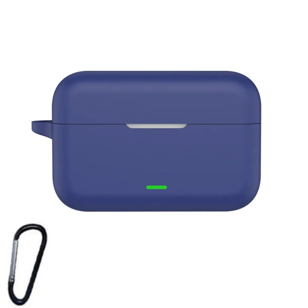 Силиконовый чехол для наушников Realme Buds T500 PRO Синий, Navy Blue
