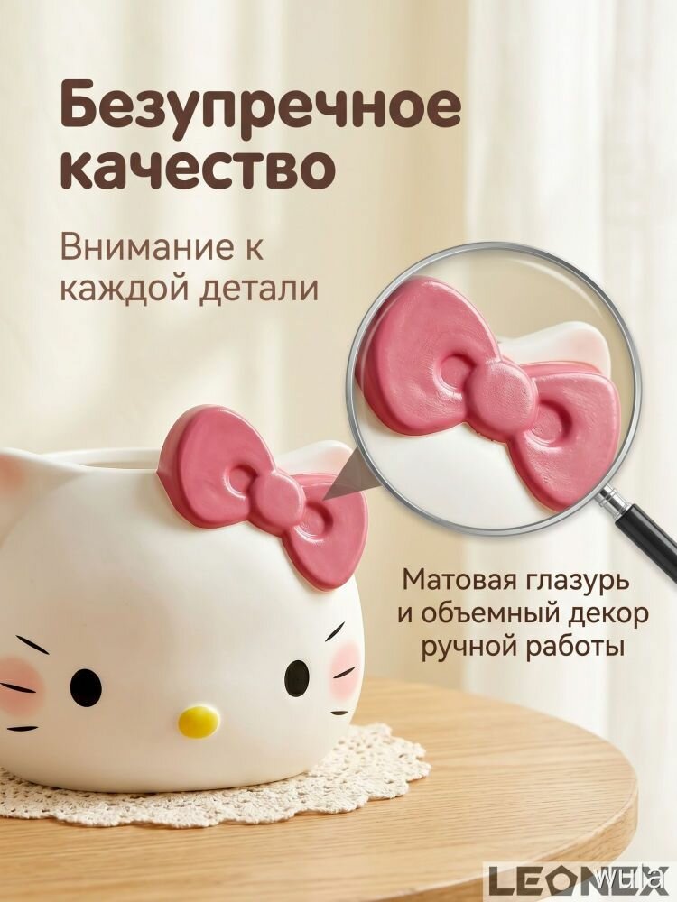 Органайзер Hello Kitty, средний, в造型е Г卡通, для детей, красивый пенал — фото 1