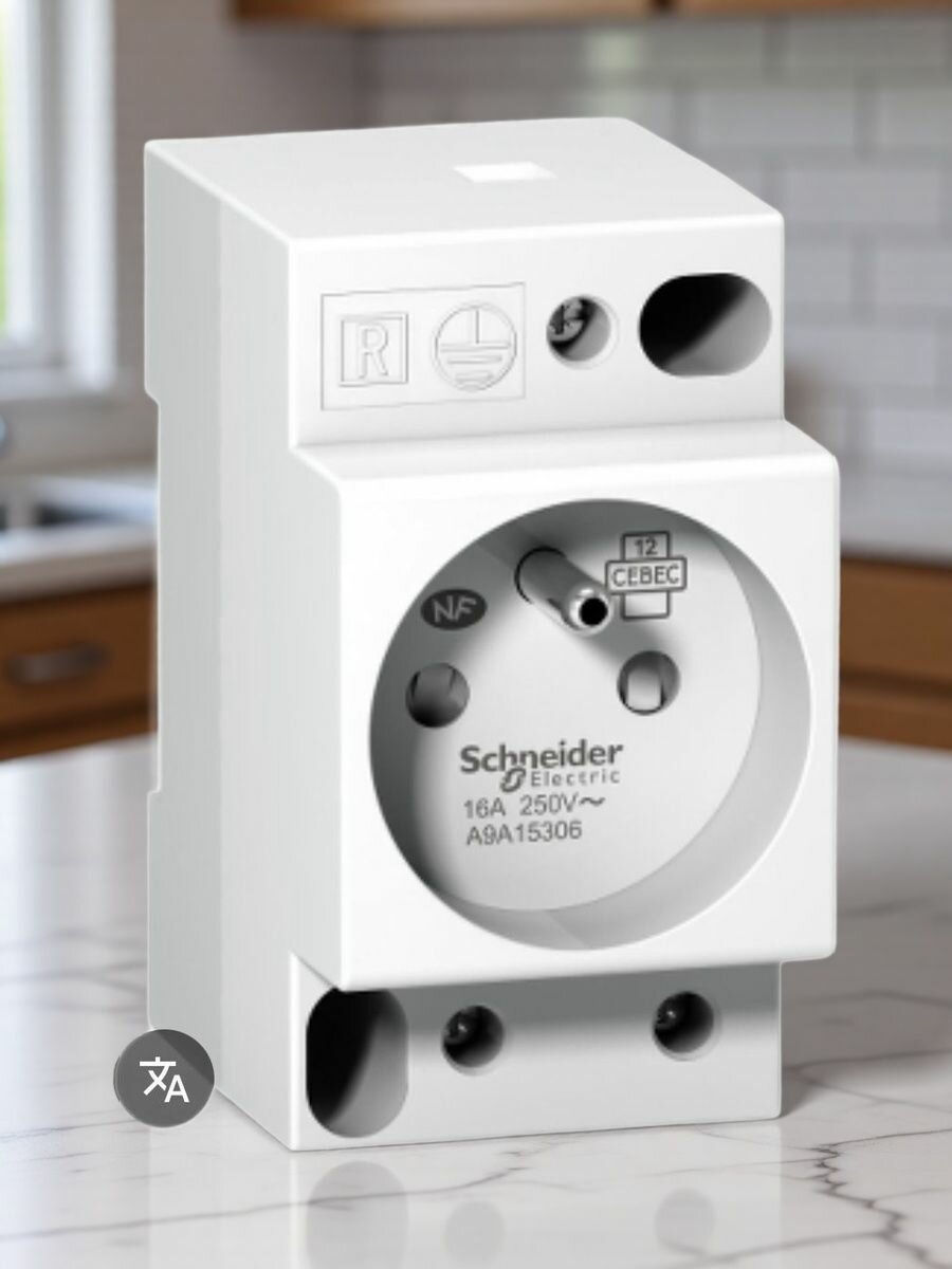 SE Acti 9 Розетка щитовая iPC DIN 2П+T 16A 250В Schneider Electric