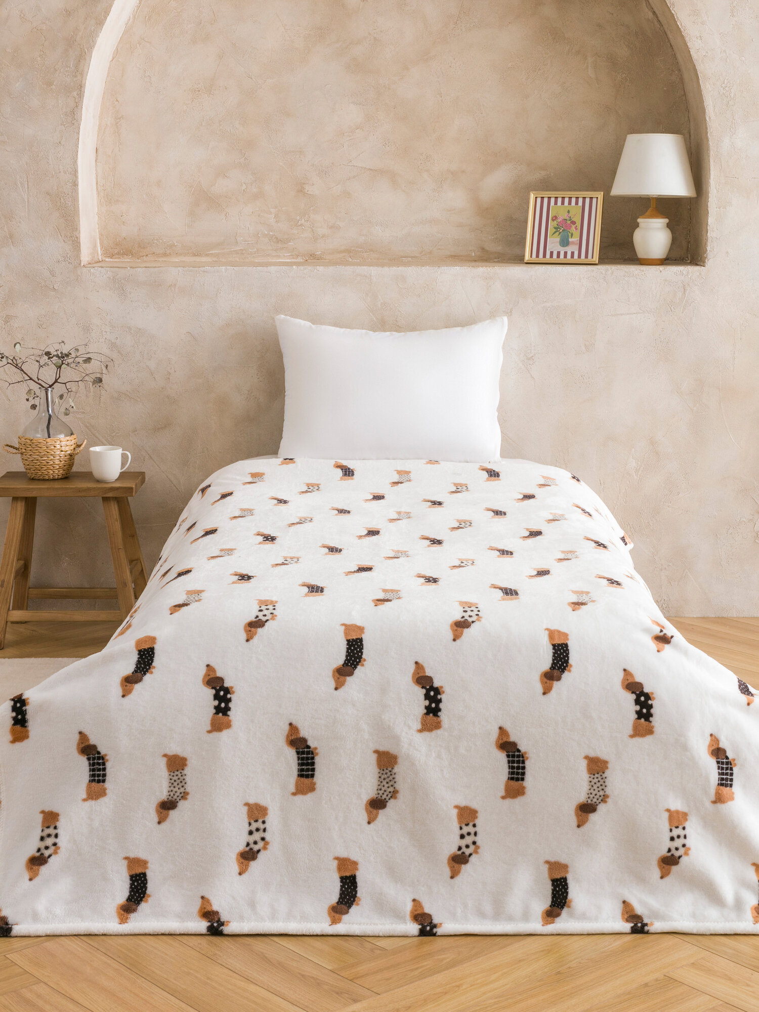 Односпальное одеяло LC Waikiki, размер 150x220, mix printed